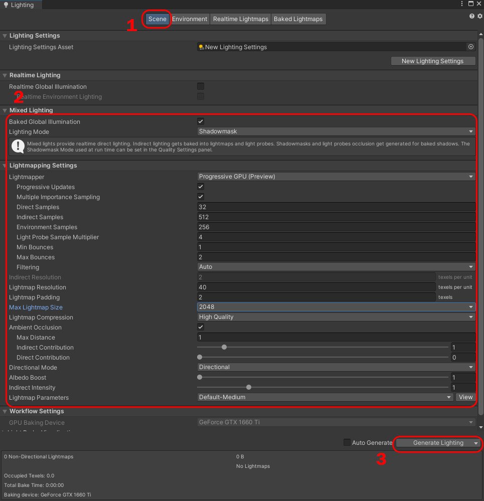 Как правильно запекать свет в Unity | Гайды по Unity | UnityHub.ru