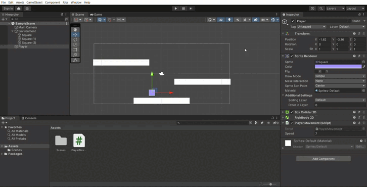 Создание двойного прыжка для персонажа в Unity2D | Гайды по Unity | UnityHub.ru